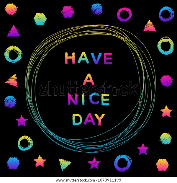 Abstract Rainbow Card Background Modern Pattern Stock Vector (Royalty ...