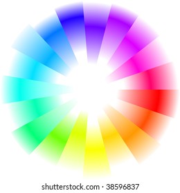 Abstract Rainbow Circle Background Stock Vector (Royalty Free) 38596837