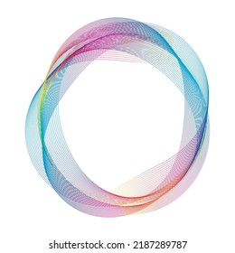 Abstract Rainbow Circle Wave Frame Background Stock Vector (Royalty Free) 2187289787 | Shutterstock