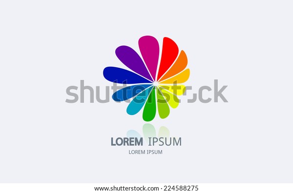 Abstract Rainbow Logo Vector Logotype Design Stock Vector (Royalty Free ...