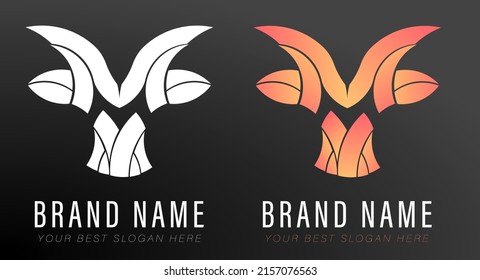 Abstract Ram Logo Vector Illustration Isolated Stock Vector (Royalty ...