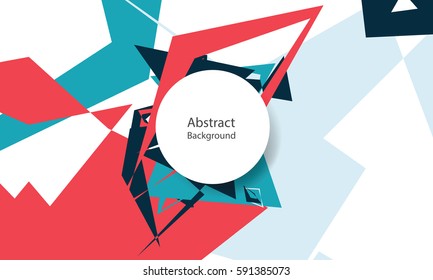 Abstract Random Shapes Random Colors Graphics Stock Vector (Royalty ...