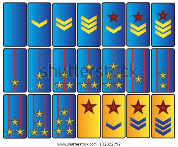 Abstract Rank Insignia Stock Vector (Royalty Free) 102822992