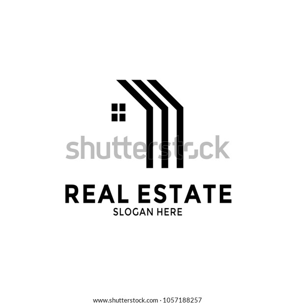 Abstract Real Estate Logo Stock Vector (Royalty Free) 1057188257