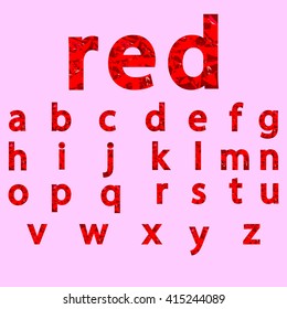 Stripy Colorful Geometric Font Retro Stylish Stock Vector (Royalty Free ...