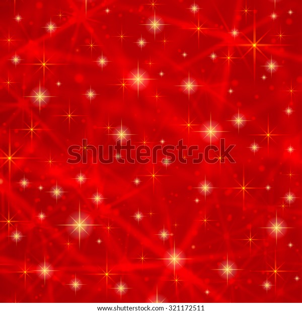 Abstract Red Background Sparkling Twinkling Stars Stock Vector (Royalty ...