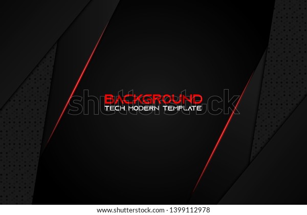 Abstract Red Black Frame Layout Modern Stock Vector (Royalty Free ...