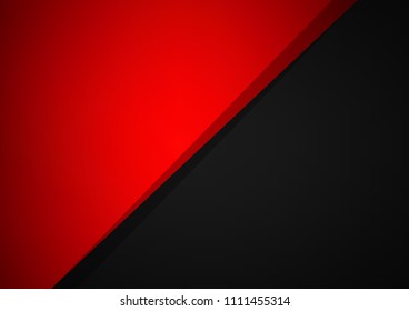 Abstract Red Black Overlap Vector Background Stock Vector (Royalty Free ...