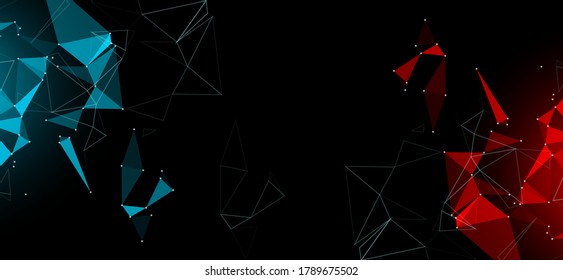 Abstract Red Blue Technology Concept Background Stock Vector (Royalty ...