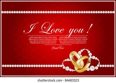 Abstract Red Card Hearts Stock Vector (Royalty Free) 74778679 ...