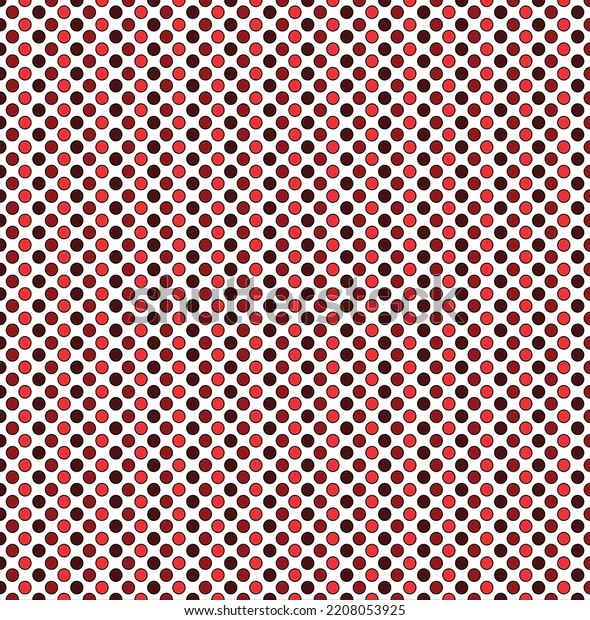 Abstract Red Color Circle Doted Background Stock Vector (Royalty Free ...