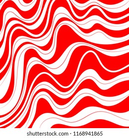 Abstract Red Curved Lines Background Stock Vector (Royalty Free ...