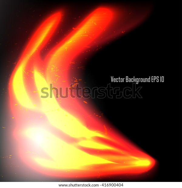 Abstract Red Flame Background Energy Concept Stock Vector (Royalty Free ...
