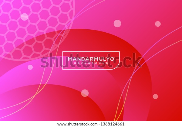 Abstract Red Gradient Curve Swoosh Shapes Stock Vector (Royalty Free ...