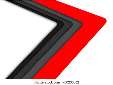 Abstract Red Gray Arrow Speed On Stock Vector (Royalty Free) 780233362 ...