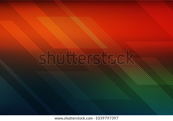 Abstract Red Green Background Lines Stock Vector (Royalty Free) 1039797397