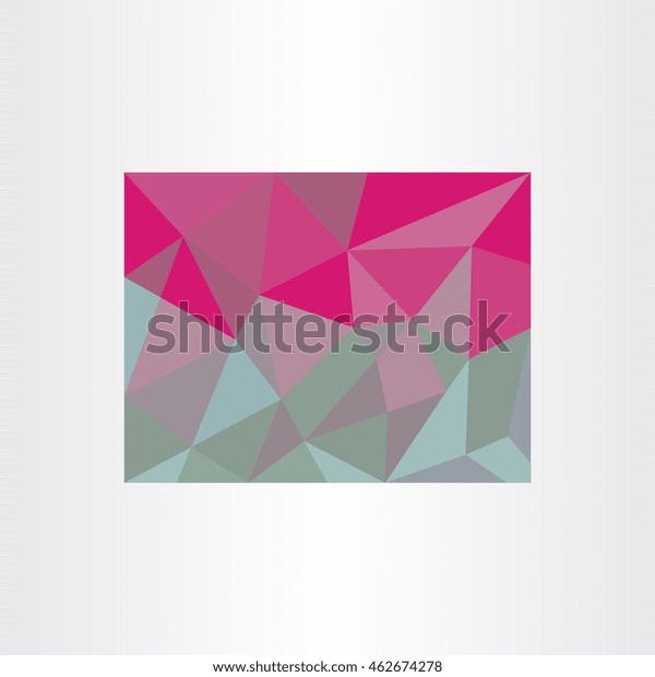 Abstract Red Green Triangle Polygon Vector Stock Vector (Royalty Free ...