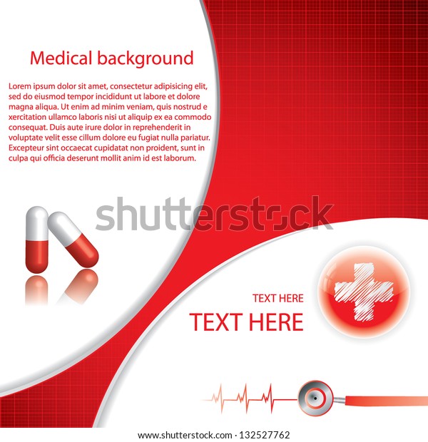Abstract Red Grid Medical Background Stock Vector (Royalty Free ...