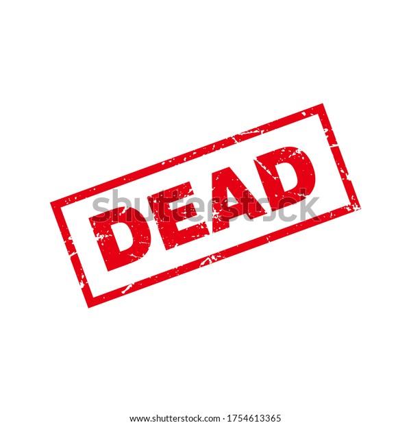 Abstract Red Grunge Dead Rubber Stamps Stock Vector (Royalty Free ...