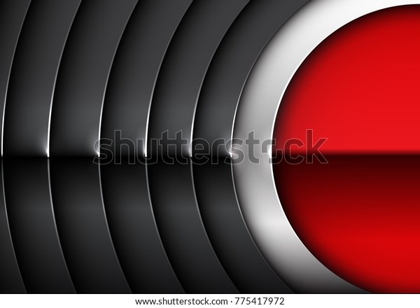 Abstract Red Haft Circle On Metal Stock Vector (Royalty Free) 775417972 ...