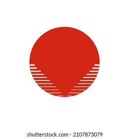 Abstract Red Icon Logo Isolated On Stock Vector (Royalty Free ...