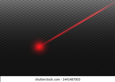 Abstract Red Laser Beam Transparent Isolated Stock Vector (Royalty Free ...