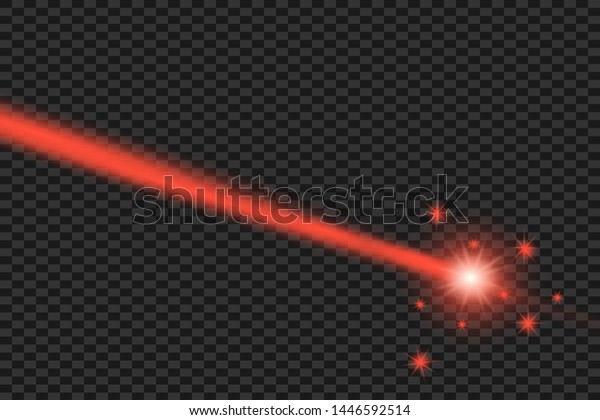 Abstract Red Laser Beam Transparent Isolated Stock Vector (Royalty Free ...
