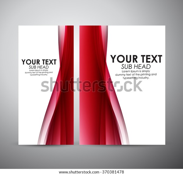 Abstract Red Line Graphic Resources Design Stock Vector (Royalty Free ...