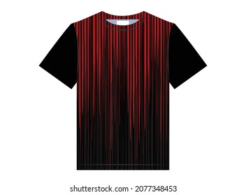 Abstract Red Lines On Black Tshirt Stock Vector (Royalty Free ...