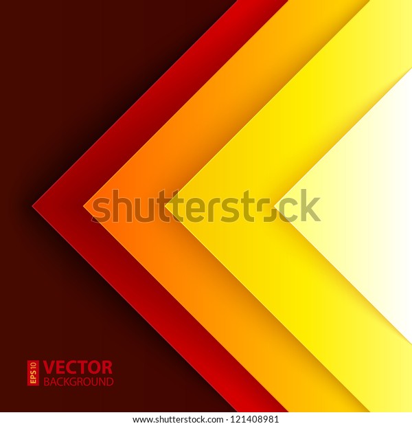 Abstract Red Orange Yellow Triangle Shapes: vector de stock (libre de ...