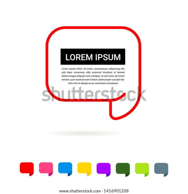 Abstract Red Outline Box Isolated Vector Stock Vector (Royalty Free ...
