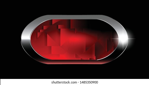 Abstract Red Oval Textured Background Silver Stock Vector (Royalty Free ...