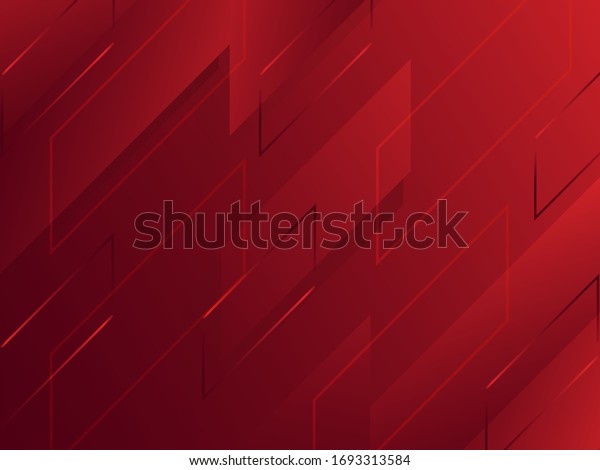 Abstract Red Shape Line Frame Stock Vector (Royalty Free) 1693313584 ...