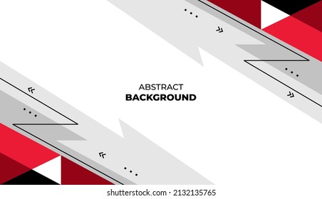 Abstract Red Shapes Vector Design Background Stock Vector (Royalty Free ...