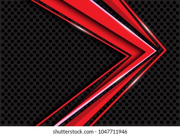Abstract Red Speed Direction Arrow On Stock Vector (Royalty Free ...