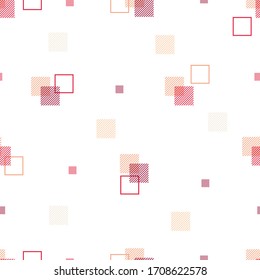 Abstract Red Square Shapes White Background Stock Vector (Royalty Free ...