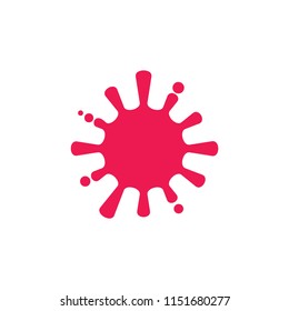Abstract Red Sun Rays Symbol Logo Stock Vector (Royalty Free ...