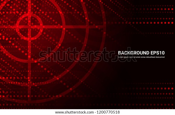 Abstract Red Target Shooting Range On Stock Vector (Royalty Free ...