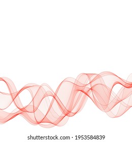 Abstract Red Wave Vector Background Design Stock Vector (Royalty Free ...