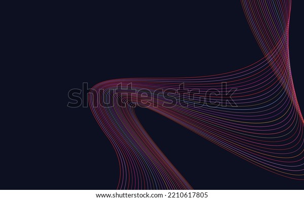 Abstract Red Wavy Lines Background Stock Vector (Royalty Free ...