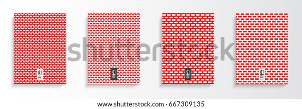 Abstract Red White Flyer Book Cover Stock Vector (Royalty Free ...
