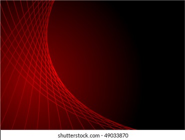 Abstract Red Wire Wave Background Stock Vector (Royalty Free) 49033870 ...
