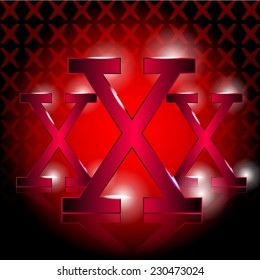 Abstract Red Xxx Background Vector Stock Vector (Royalty Free ...