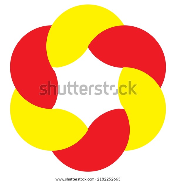 Abstract Red Yellow Logo Design Stock Vector (Royalty Free) 2182252663 ...