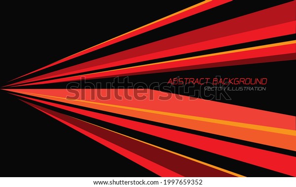 Abstract Red Yellow Orange Line Speed Stock Vector (Royalty Free ...