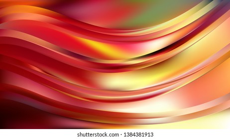 Abstract Red Yellow Wavy Background Image Stock Vector (Royalty Free ...