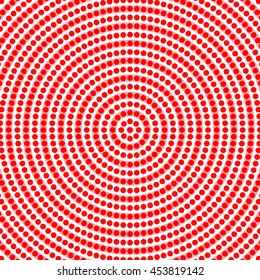 Abstract Repeated Stylized Red Circles Background Stock Vector (Royalty ...