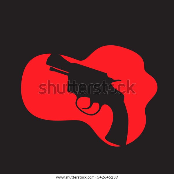 Abstract Revolver Blood Background Stock Vector (Royalty Free ...