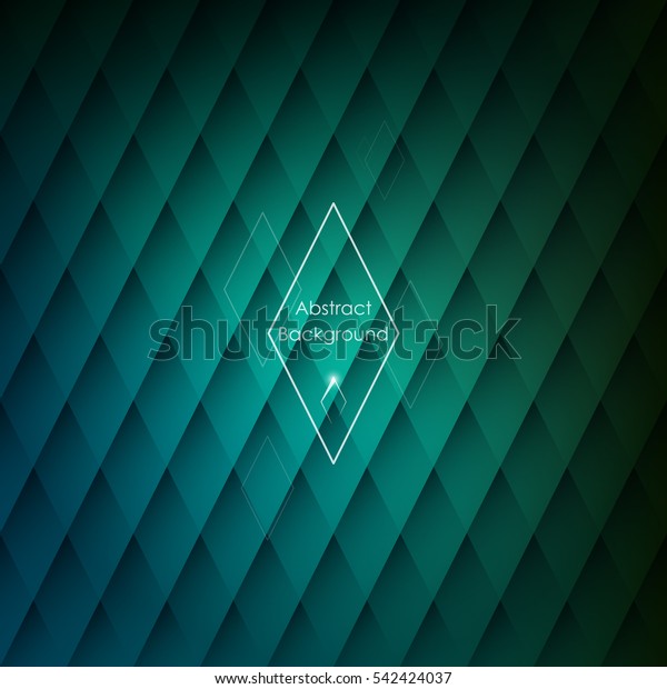 Abstract Rhombic Green Background Your Designs Stock Vector (Royalty ...