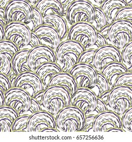 Abstract Ripple Line Circle Seamless Pattern Stock Vector (Royalty Free ...